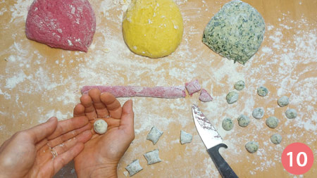 Ricetta Gnocchetti tricolore - Ricetta.it